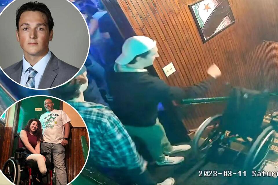 Carson Briere cut from Mercyhurst hockey team after pushing wheelchair ...