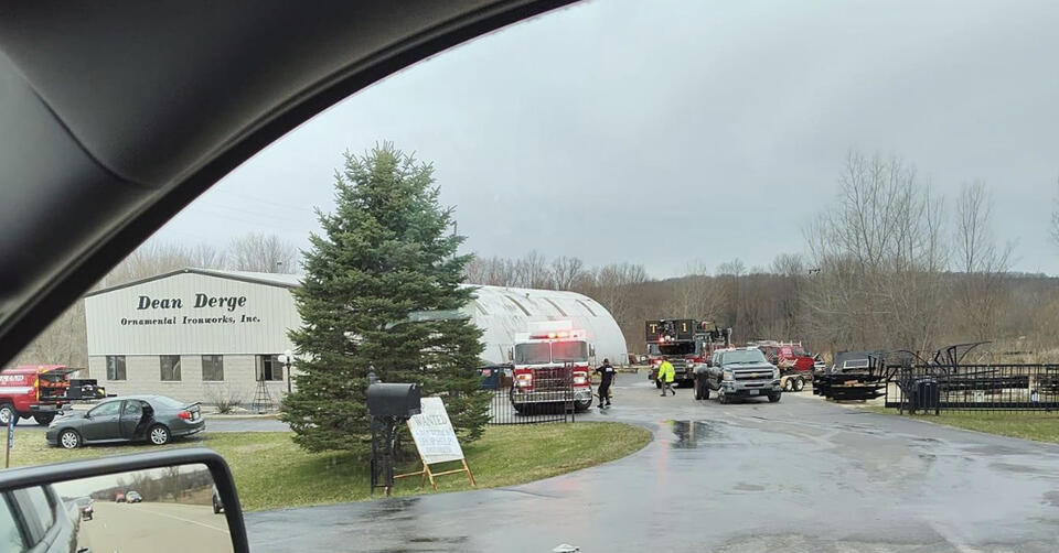 UPDATE | 9 departments respond to fire at Dean Derge Ironwork on Hwy 45 ...