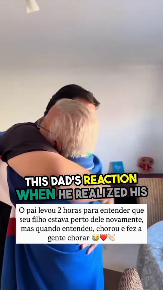 Dads reaction when he realized his son was right behind him is ...