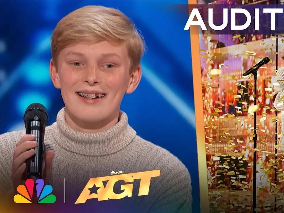 “AGT”: 14-Year-Old Gets Howie Mandel’s Golden Buzzer After Singing Jaw ...