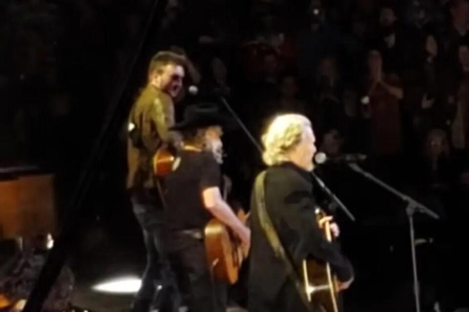 Willie Nelson, Eric Church And Kris Kristofferson Singing “Me and Bobby ...