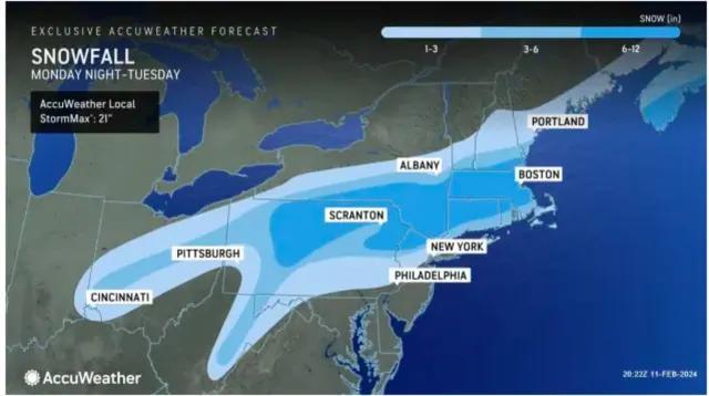 Latest Snowfall Map: Significant Accumulation Amounts Now Expected For ...