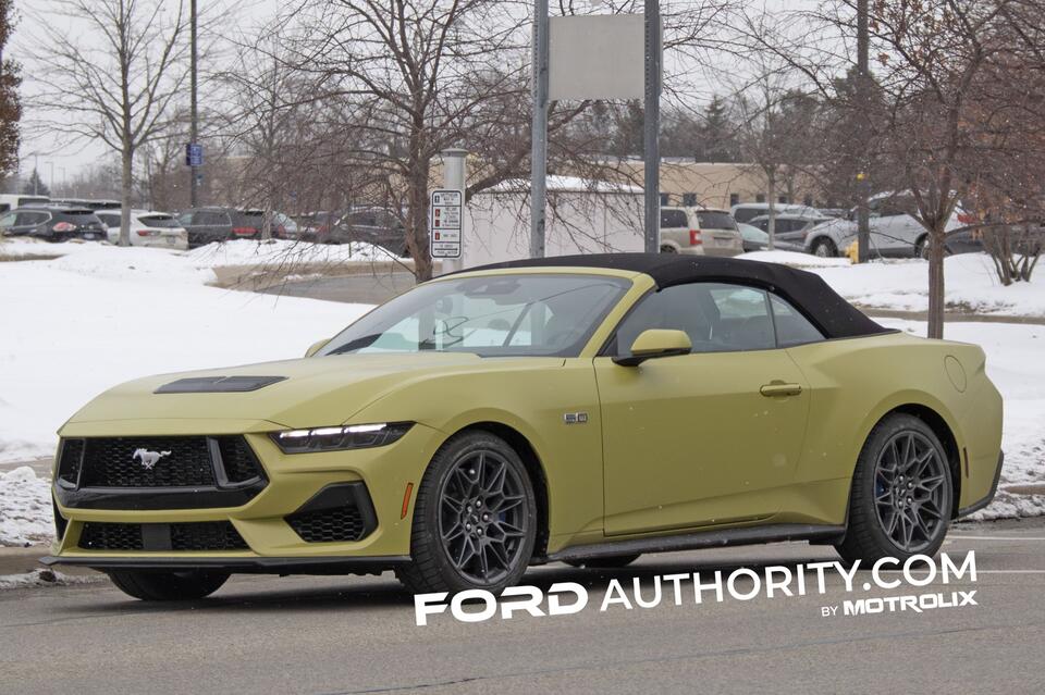 2025 Ford Mustang With Intense Lime Yellow Paint Spotted For First Time ...