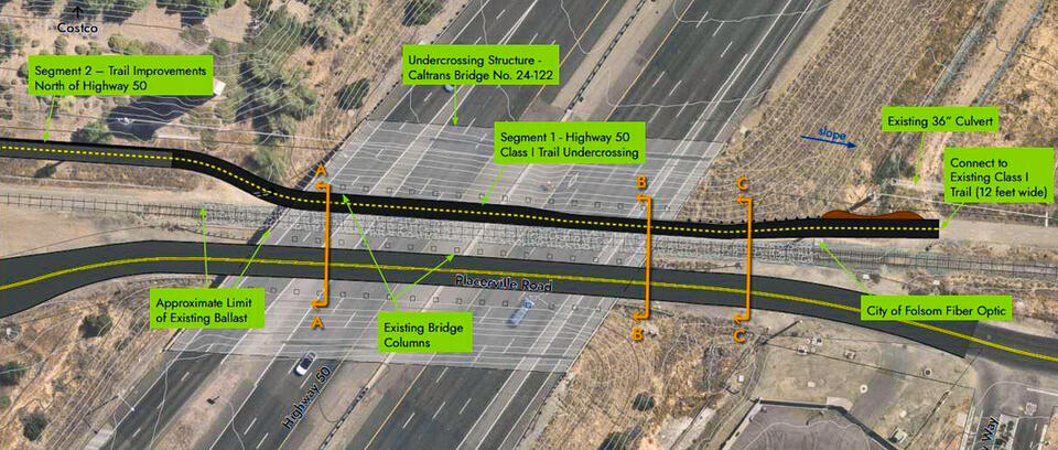 Folsom moves ahead with US50 trail under crossing design contract ...