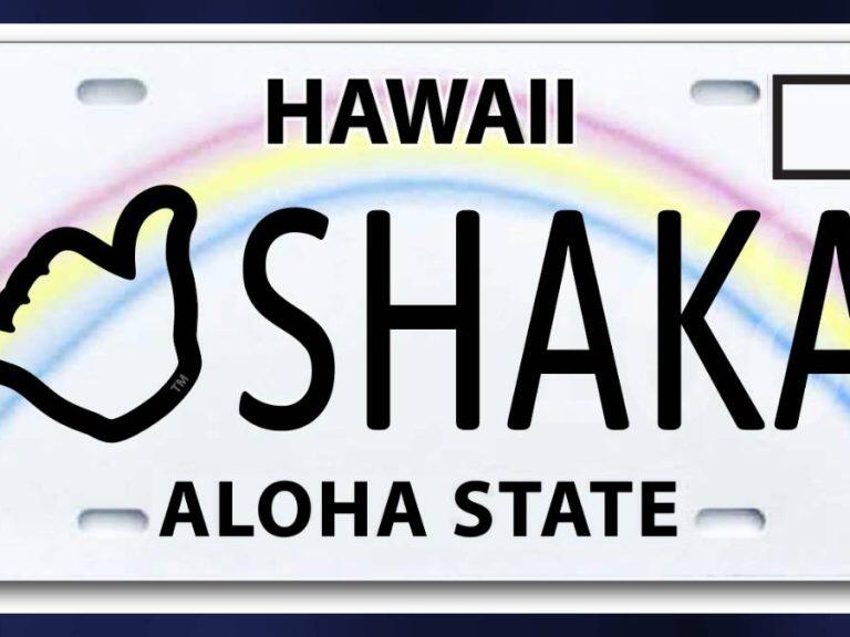 Drivers in Hawai‘i can soon get ‘shaka plates’