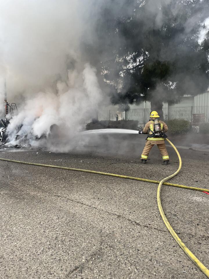 Cal Fire SLO knocks down commercial vehicle fire in Nipomo Saturday ...