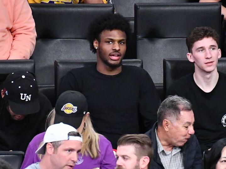 Bronny James drafted by Los Angeles Lakers as LeBron gets historic wish ...