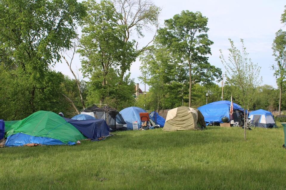 After City Removes Gompers Park Tents, A New Encampment Pops Up Across ...