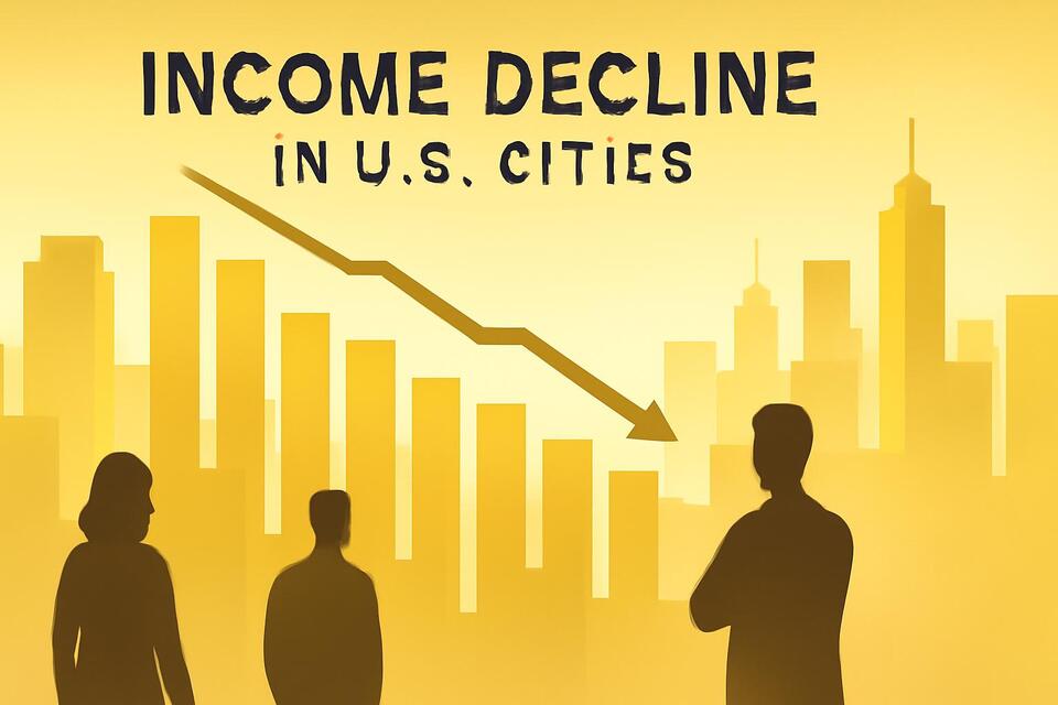 Median Household Incomes Decline in Seven Major U.S. Cities in 2024 ...