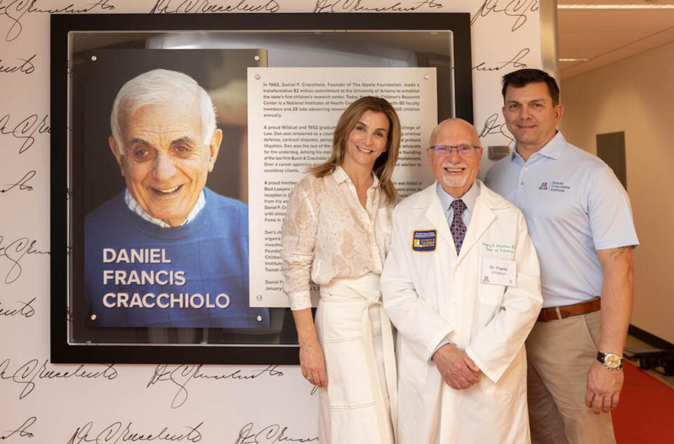 UA Steele Children’s Research Center Welcomes New Daniel Cracchiolo ...