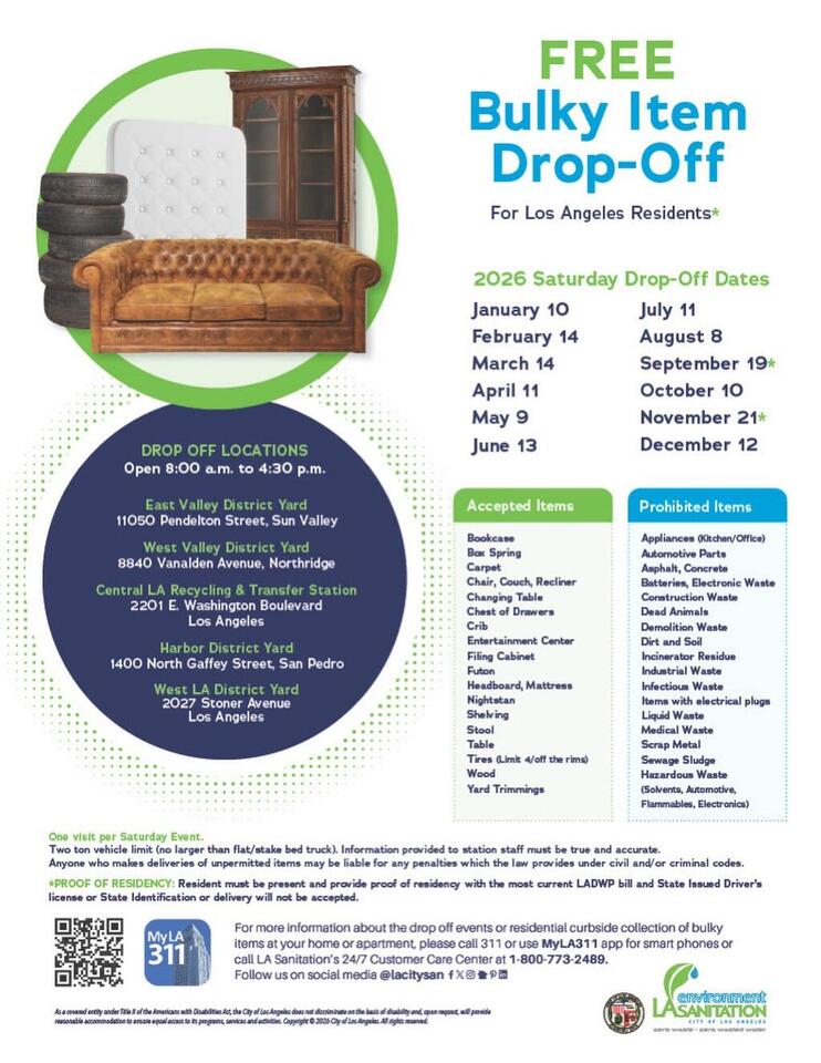 Free bulky item drop-off events in Los Angeles - NewsBreak