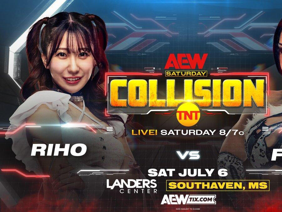Riho vs. Lady Frost, Jack Perry Segment Added To 7/6 AEW Collision
