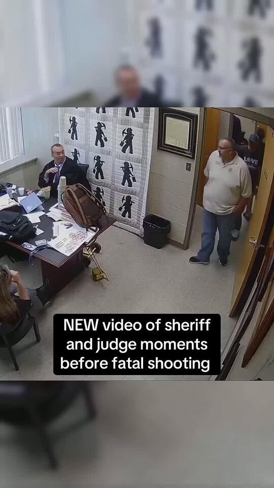 New footage of final moments between Kentucky sheriff and judgeNew footage has captured the ...