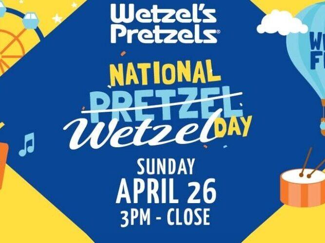 Free Pretzel from Wetzel’s Pretzels on April 26 for National Pretzel ...