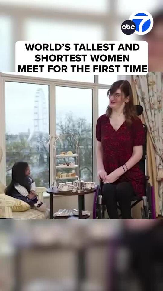 The world's tallest woman and the world's shortest woman met for the ...