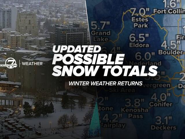 Winter storm watch for Palmer Divide as snow returns to Denver on ...