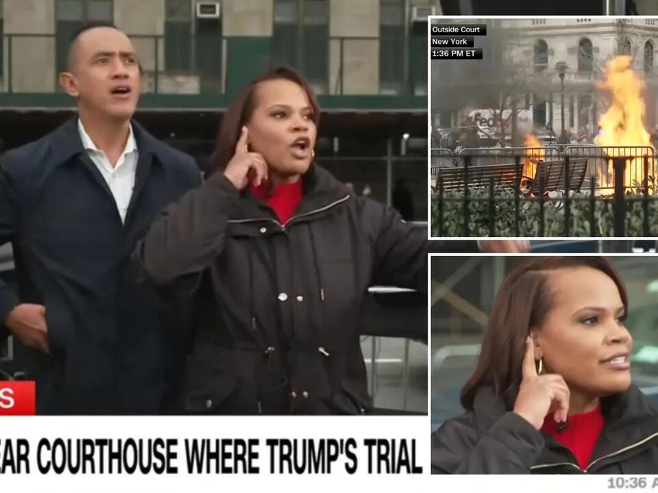 This is the moment CNN anchors watched man set himself on fire outside ...