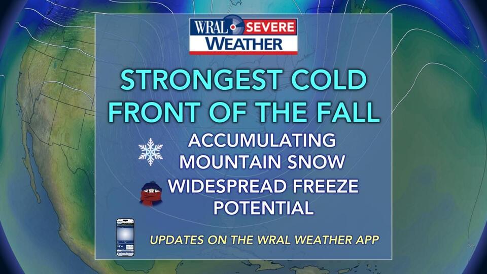 Strong Sunday night cold front to bring mountain snow, first fall ...