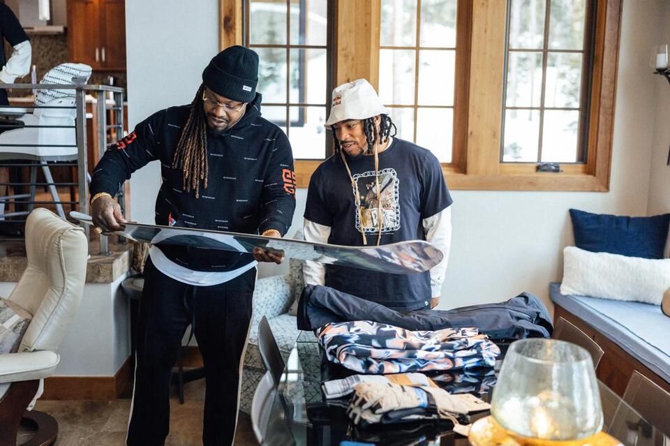 NFL Legend Marshawn Lynch Links Up With Snowboarding Champion Zeb ...