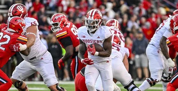 Indiana's offensive line paves the way for a huge rushing game as the ...