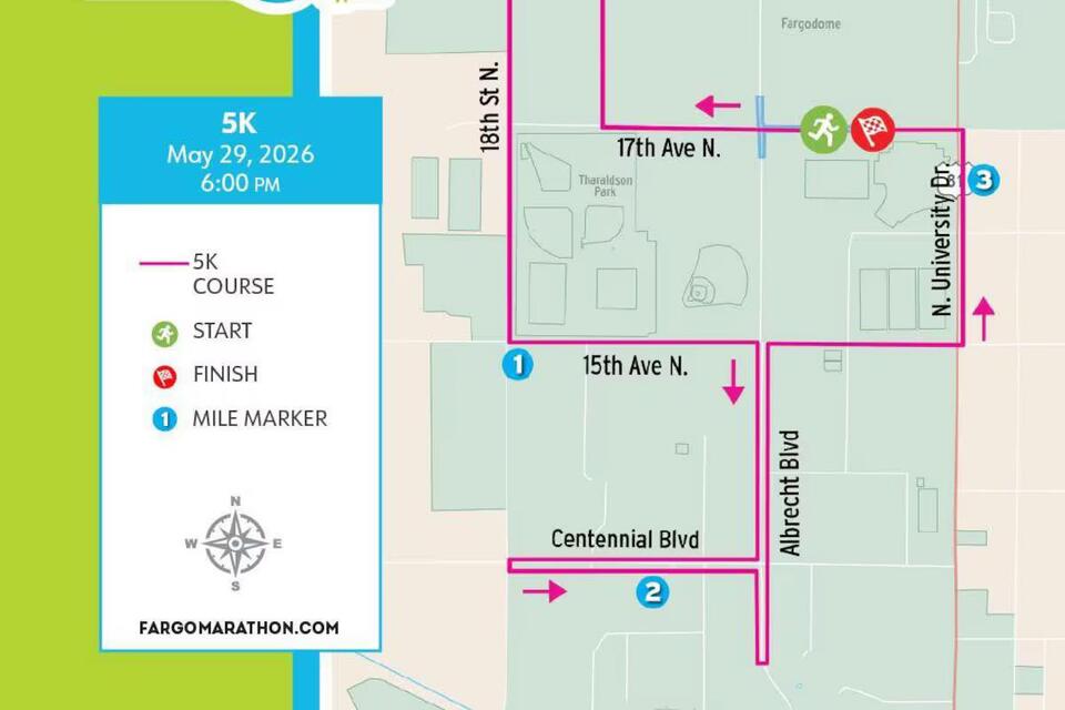 Drivers urged to plan ahead for Fargo marathon road closures - NewsBreak