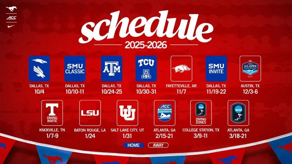SMU Women’s Swim & Dive Announces 2025-26 Schedule - NewsBreak