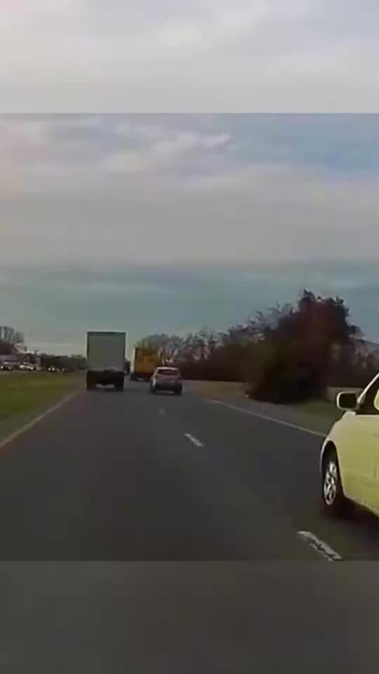 Impatient Driver Overtakes 2 Truck dashcam road driving - NewsBreak