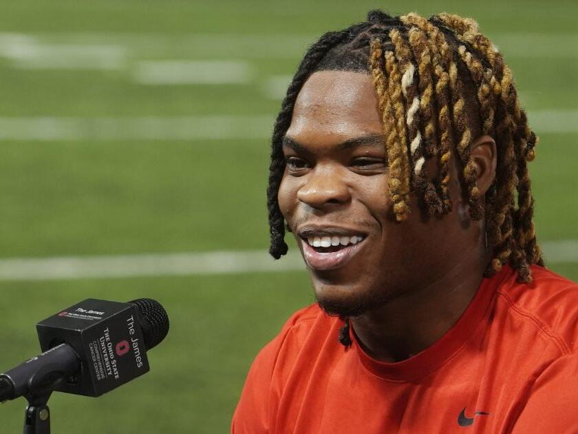 Scarlet Sunrise: During return to hometown, Quinshon Judkins gives back