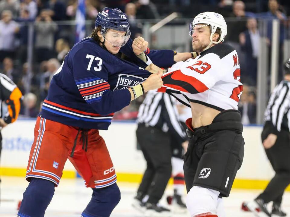 Matt Rempe proud of ‘my brothers’ after Rangers brawl with Devils: report