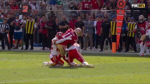 Brandon Aiyuk carted to locker room with apparent knee injury - NewsBreak