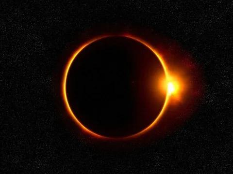 Images of a solar eclipse passing over Antarctica on February 17, 2026 ...