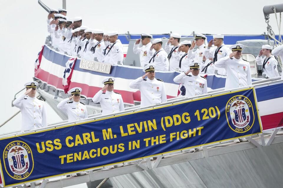 ‘Tenacious in the Fight': U.S. Navy commissions new destroyer named ...