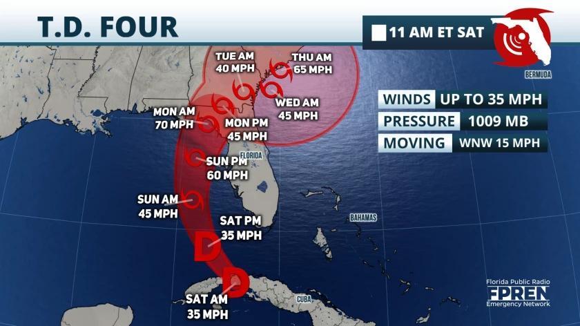 Tropical Storm Debby: Track shifts, more time over water, stronger ...