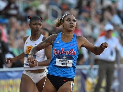 Ole Miss sprinter McKenzie Long named USA Track & Field's Athlete of ...