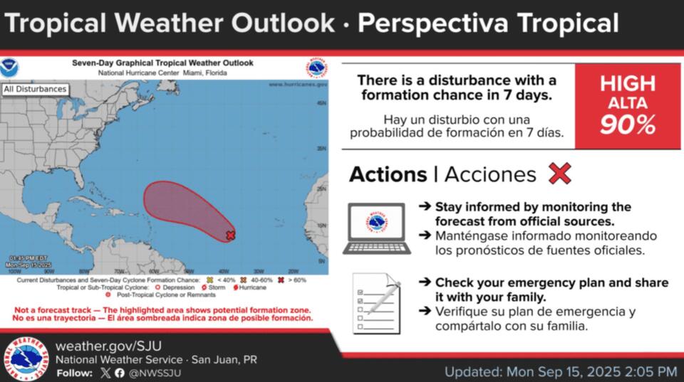 NHC Monitoring Invest 92L in Atlantic; Separate Systems to Bring Rain, Flood Risk to USVI ...