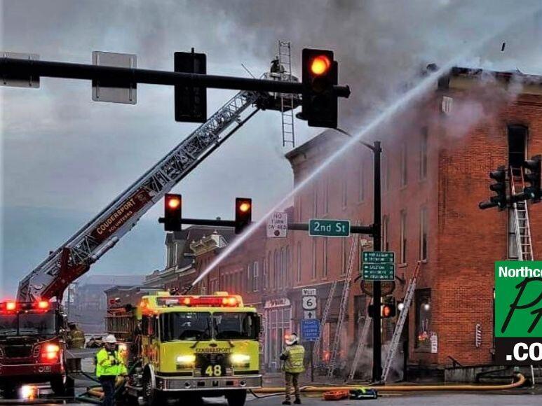 Fire in Pennsylvania hotel sends 5 to hospital