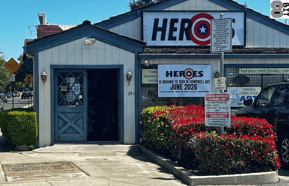 After 40 Years, Heroes Comic Books Moving to a New Campbell Location ...