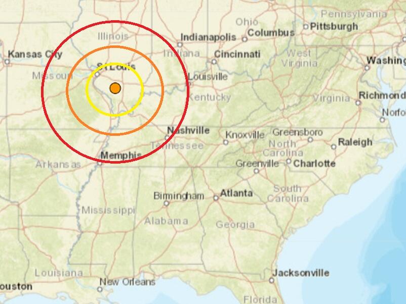 USGS Receives Reports of Shaking from Illinois Earthquake