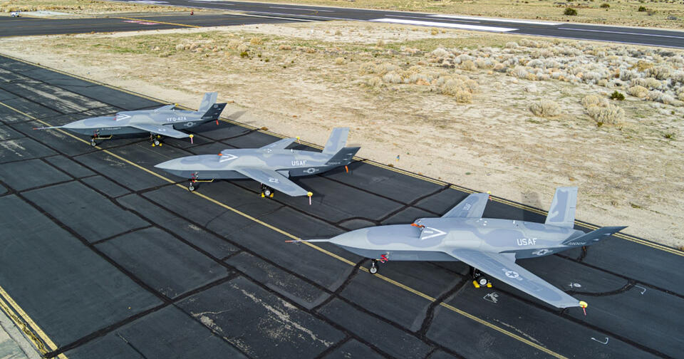 General Atomics’ Dark Merlin Drone Crashes During CCA Flight Test ...