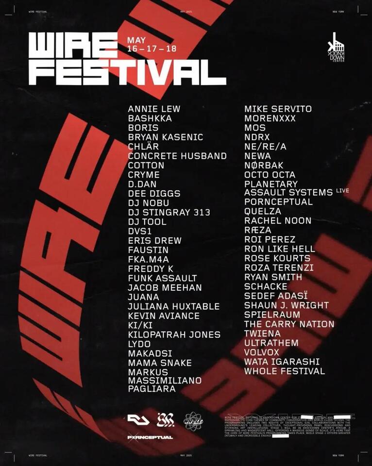 New York’s WIRE Festival Announces Lineup For Four-Day May Techno ...