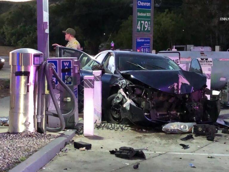 Suspected DUI Driver Arrested After Crashing Into Parked Van at Gas ... Suspected DUI Driver Arrested After Crashing Into Parked Van at Gas ...