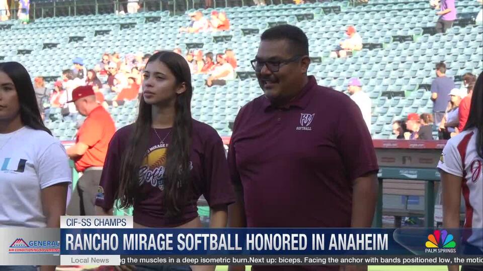 Rancho Mirage softball honored at Angel Stadium - NewsBreak
