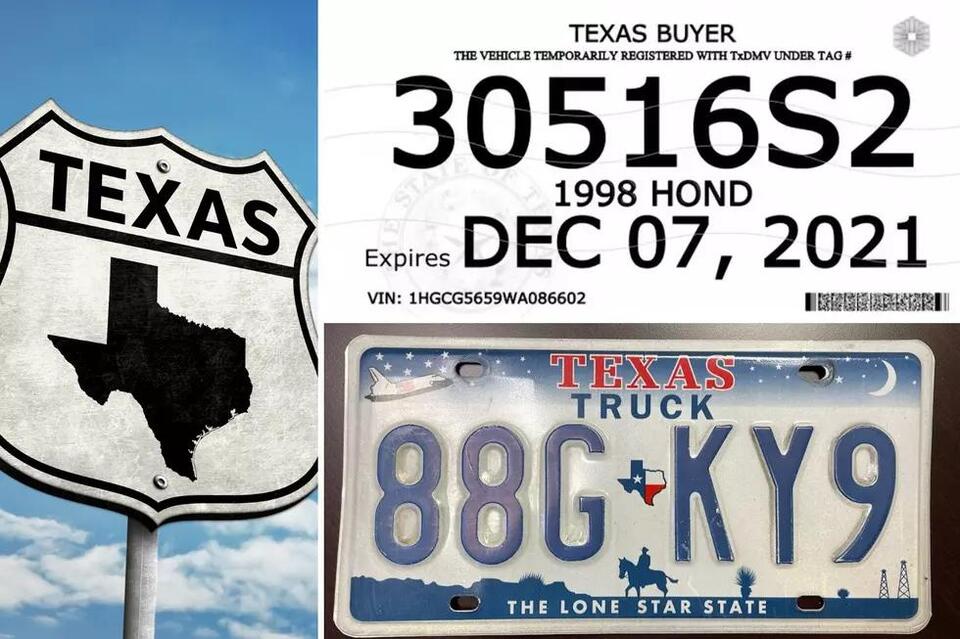 Texas Says Goodbye To The Temporary Paper Tag On Cars In July 2025 ...