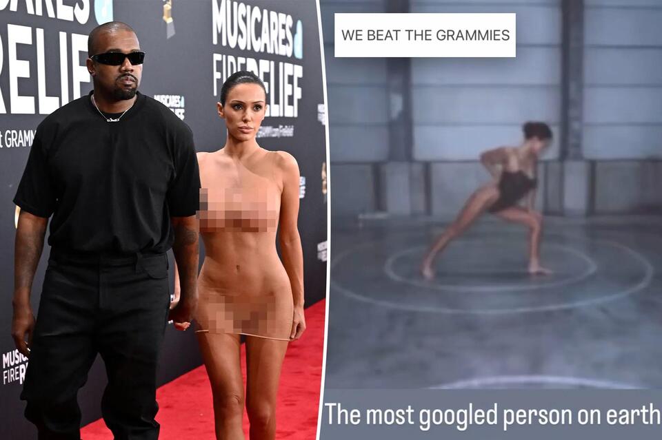 Kanye West doubles down that he and wife Bianca Censori ‘beat the Grammys’ with naked red carpet ...
