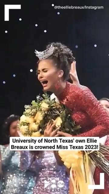 Ellie Breaux graduated from UNT in May -- and was crowned Miss Texas ...