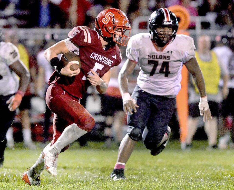 Jacksonville football's Easton Ackerman uses speed, farm strength on ...
