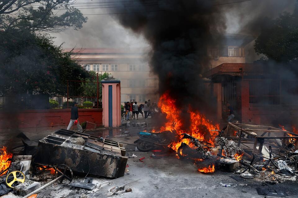 Criminals Infiltrate Nepal Protests: 375 Arrested for Violence, Arson ...
