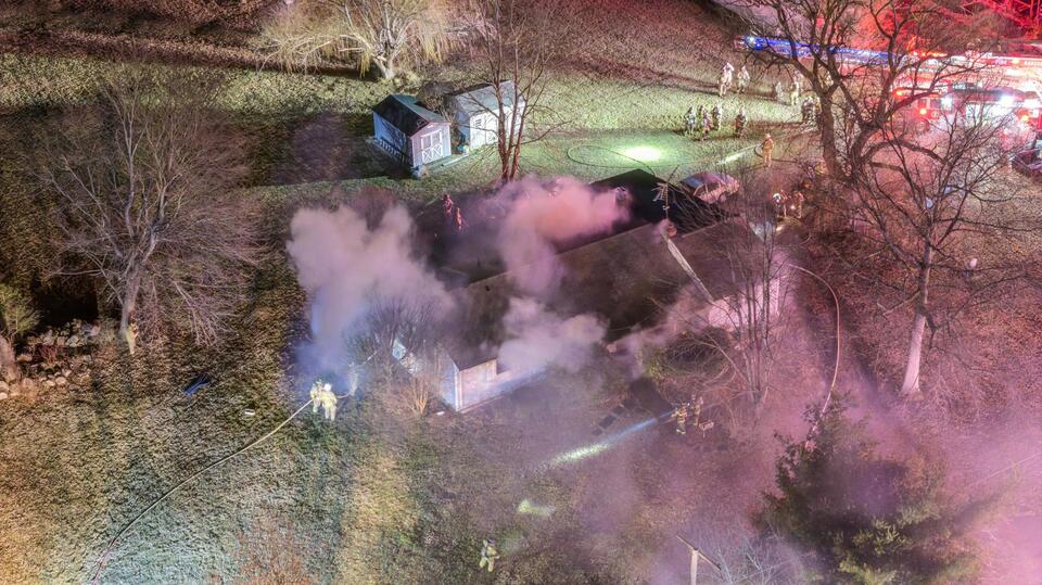 Two Bucks County dwelling fires blaze at same time Sunday night, burn ...