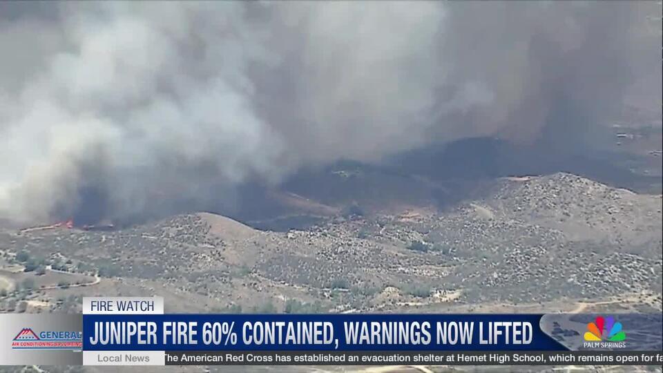 Winds push Juniper Fire past 750 acres - NewsBreak