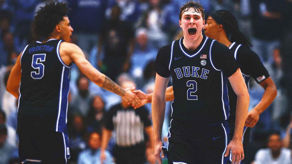 Kon Knueppel, Cooper Flagg help Duke pull away to beat rival UNC ...